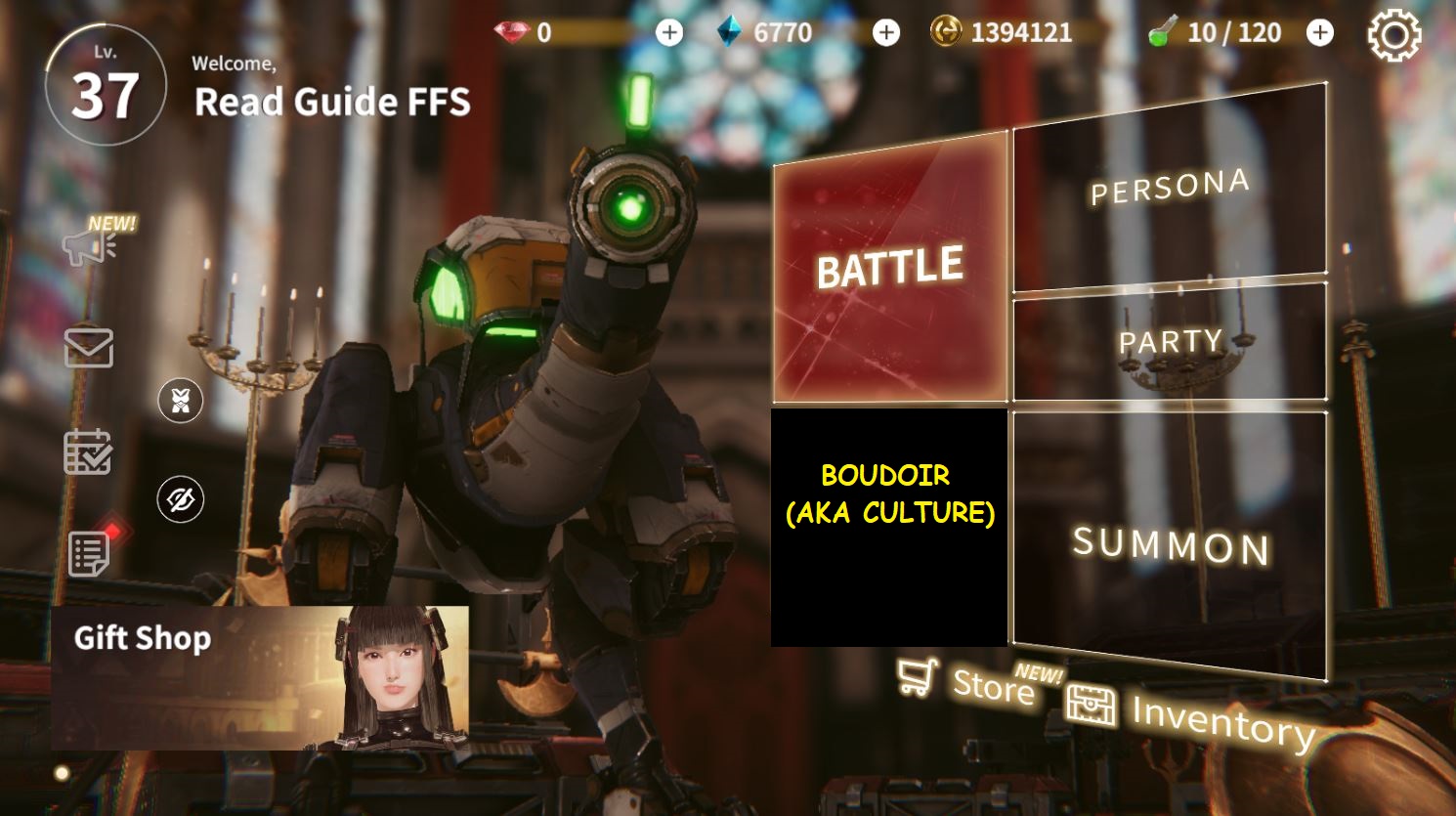 UI, Stamina & Dailies - Rise of Eros Wiki